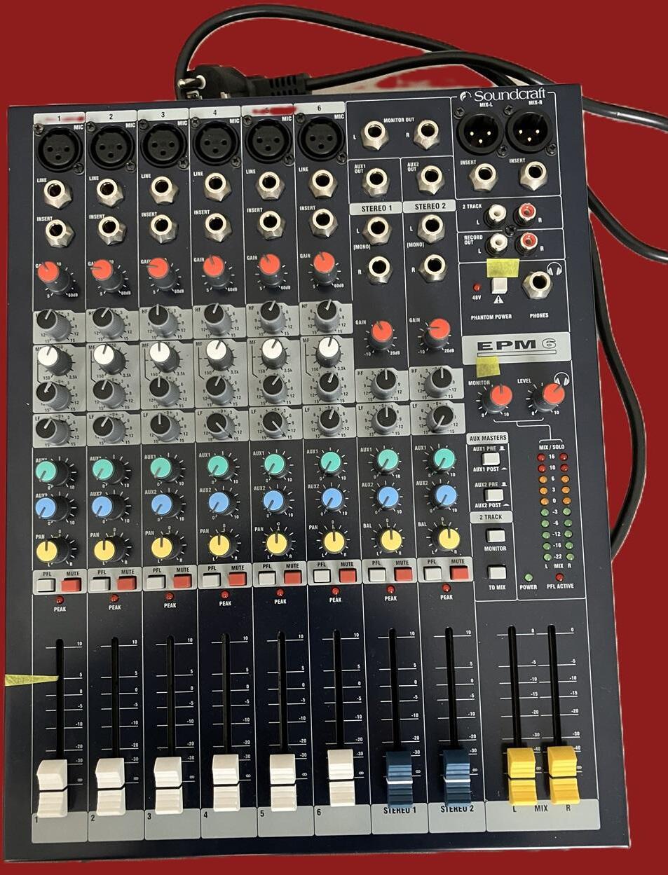 Soundcraft EPM 6 - zamluveno – prodám | HudebníBazar.cz